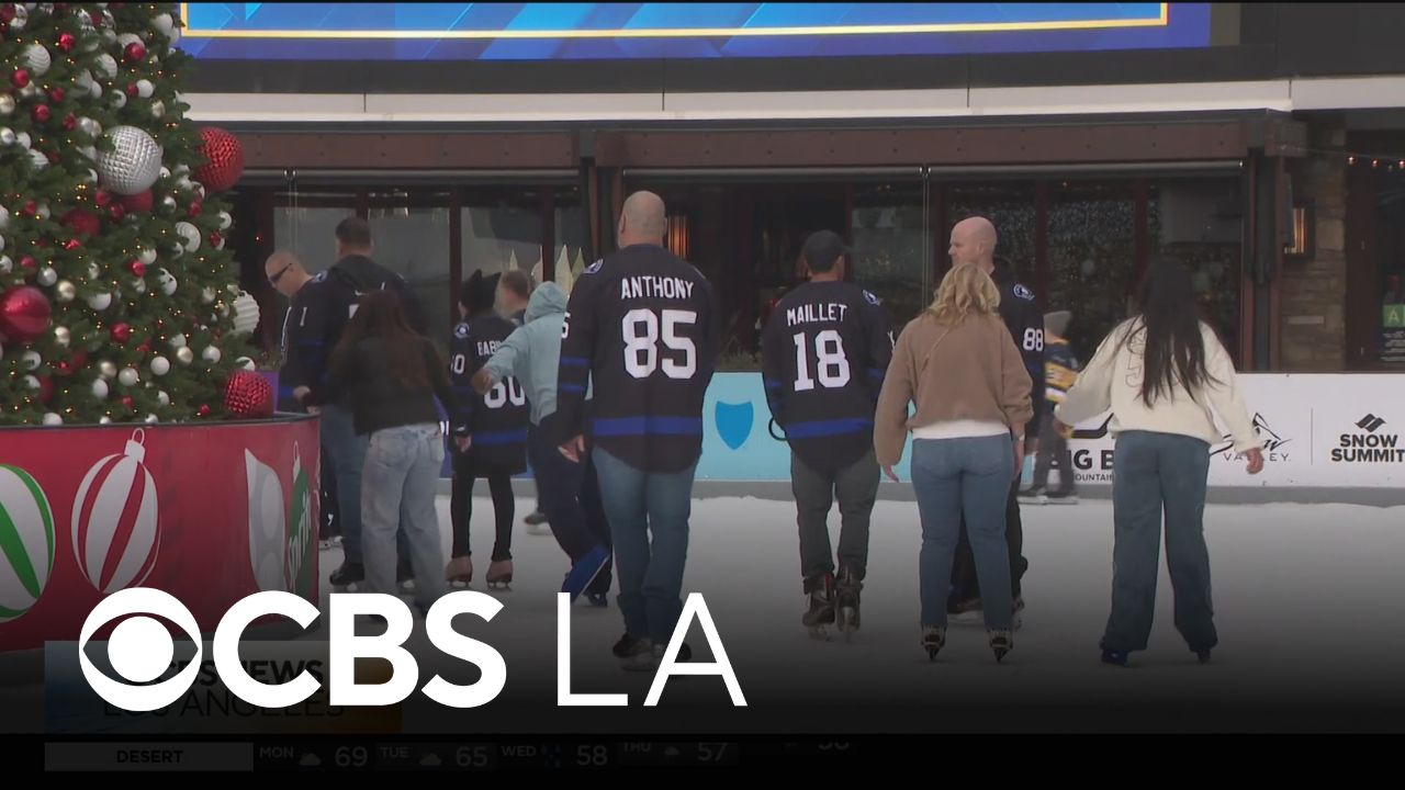 Skid Row kids get to have some fun on ice with the LAPD