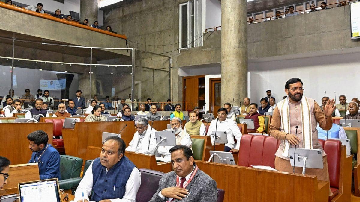 Haryana Assembly erupts in chaos, Congress walks out over election ...