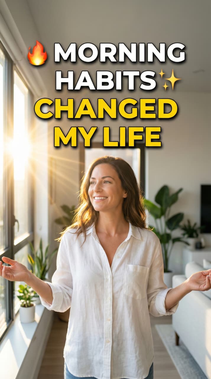 Morning habits that changed my life. Positive morning routine for success.