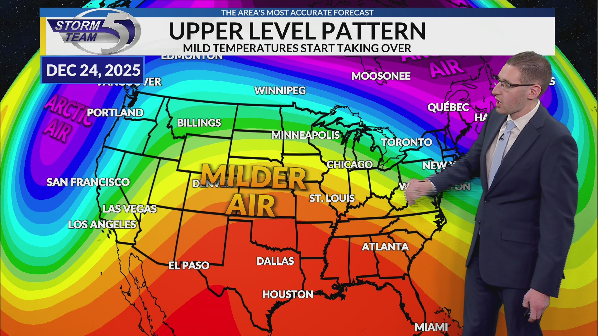 Northeast Wisconsin afternoon forecast 12/22/25