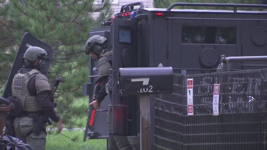 SWAT vehicle struck at intersection during run