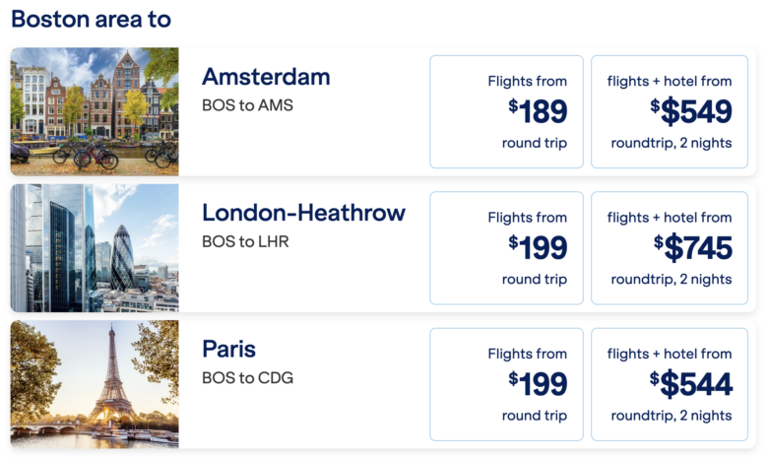 JetBlue flash sale: Round-trip flights to Europe from $189 [book by ...