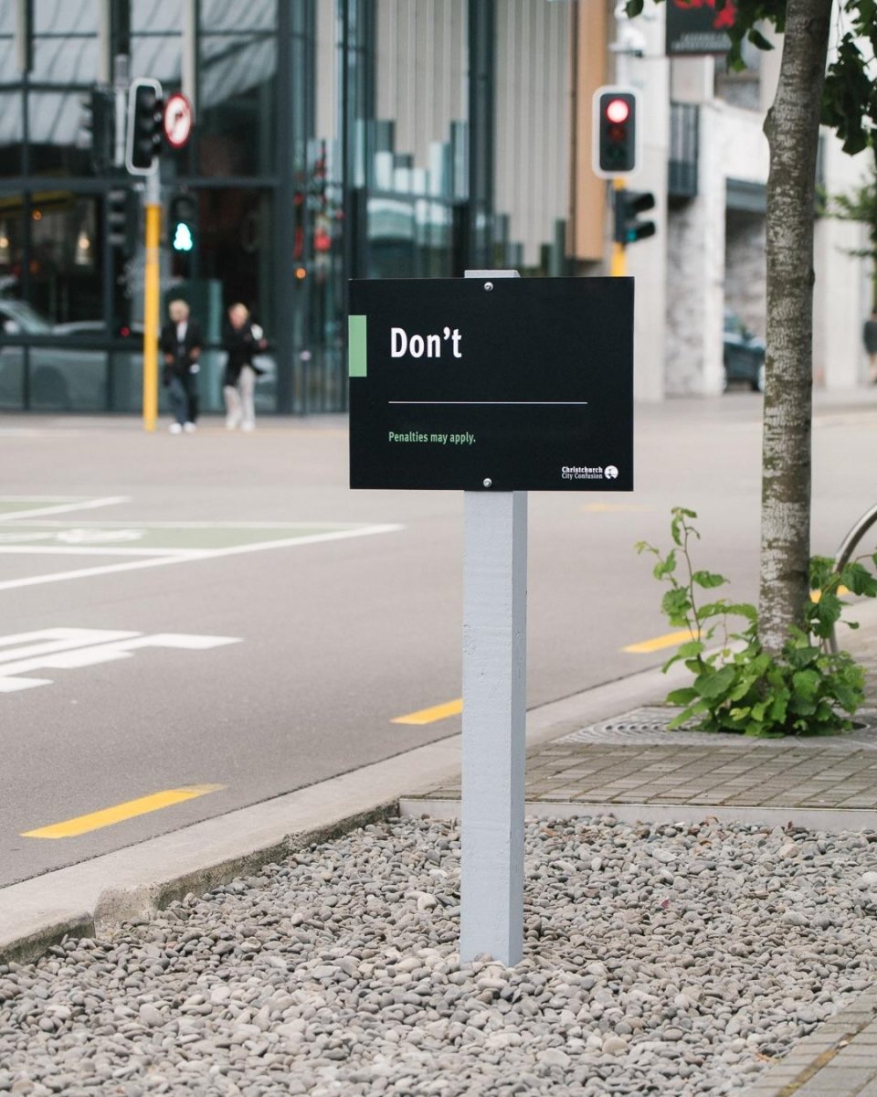 Look: Absurd signs posted in New Zealand city warn residents: 'Don't'
