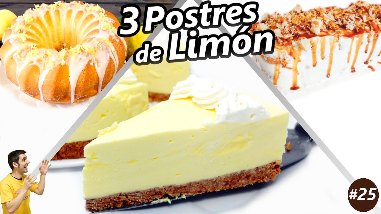 3 recetas de postres deliciosos con limón