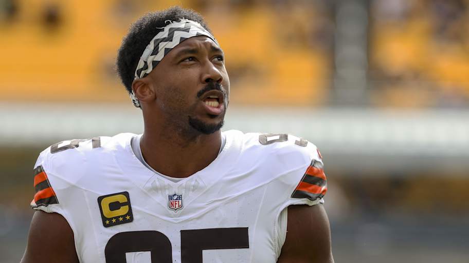 Myles Garrett could break TJ Watt's record vs. Steelers