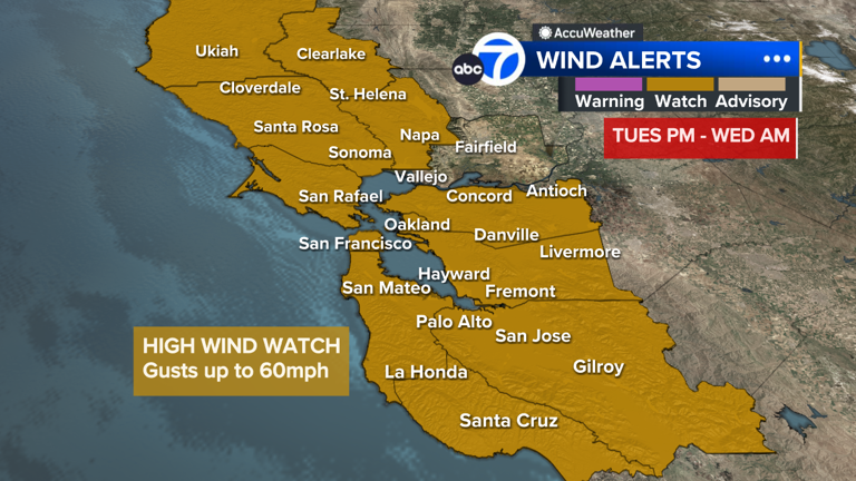 Storm timeline: Heavy rain, damaging winds hit SF Bay Area for ...