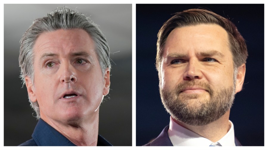 Newsom, Vance lead wide-open 2028 field: Poll