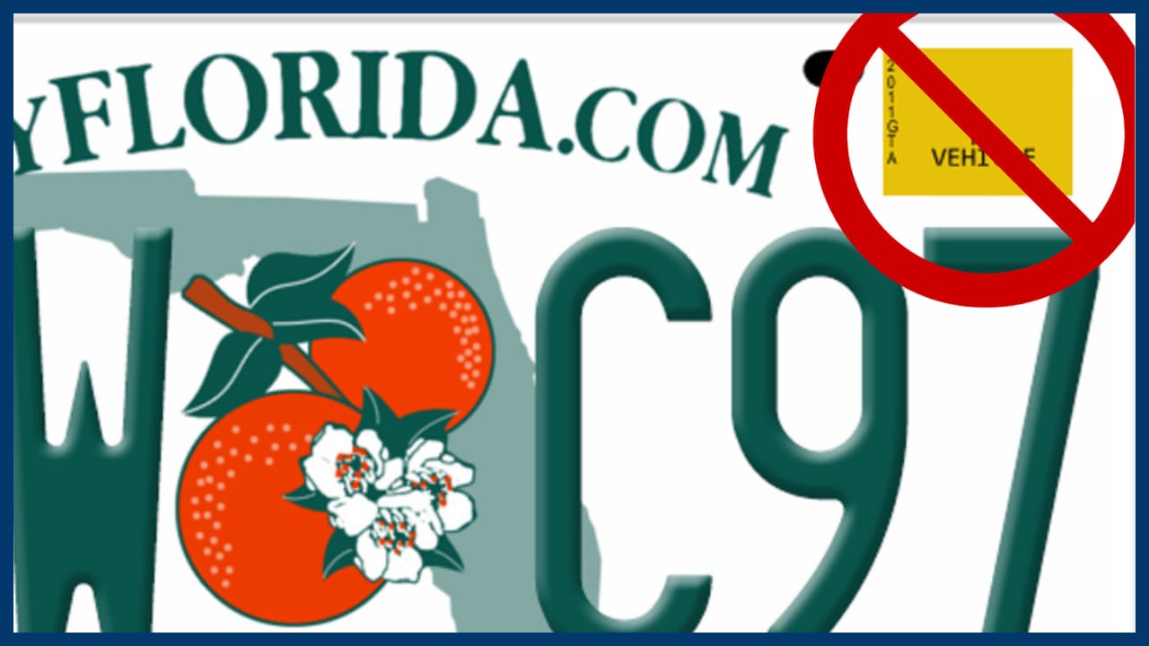 Florida lawmakers propose ending yellow registration stickers in 2026