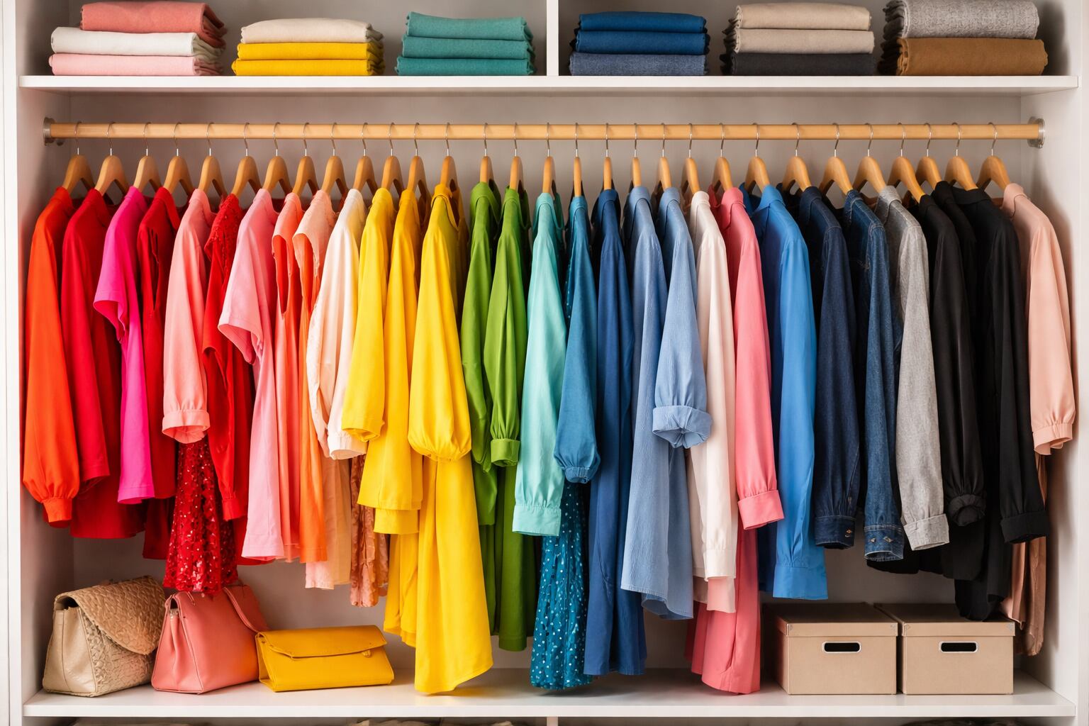 ¿Qué significa ordenar la ropa por color, según la psicología?
