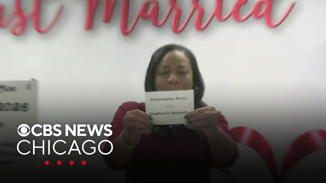 Cook County clerk announces winners of first marriage license of 2026