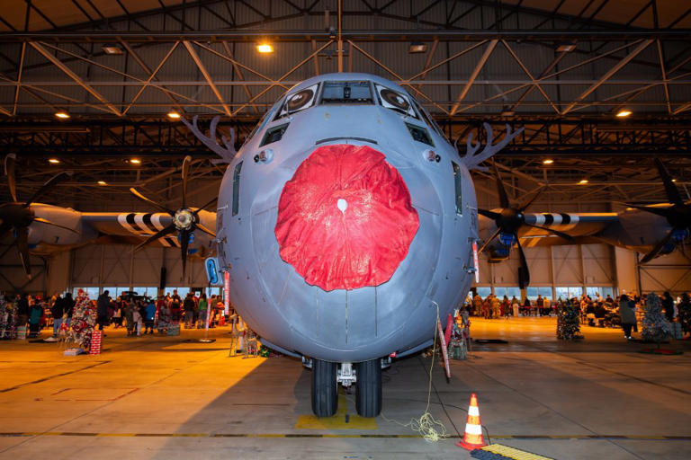 Rudolph the red-nosed military plane?