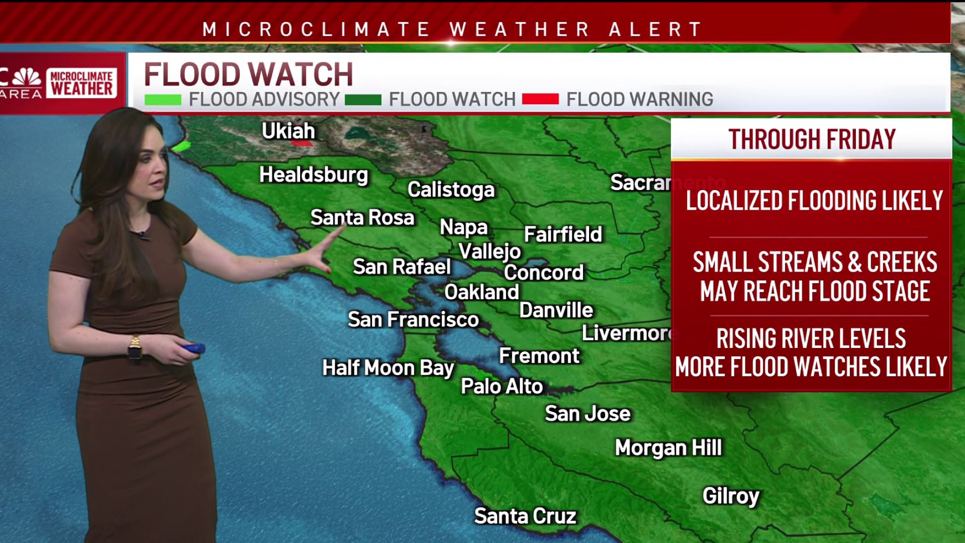 Bay Area Christmas week weather forecast: Flood watch, high wind watch