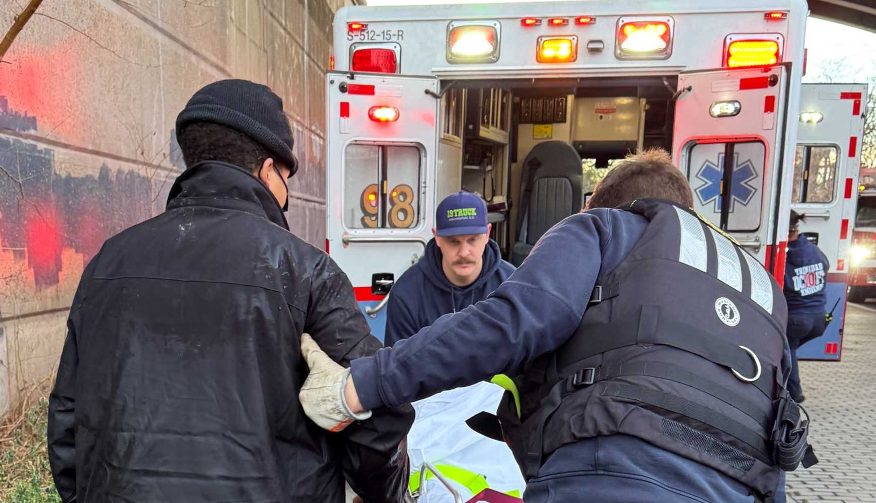Frigid river rescue: Man saved from Anacostia River under Sousa Bridge ...