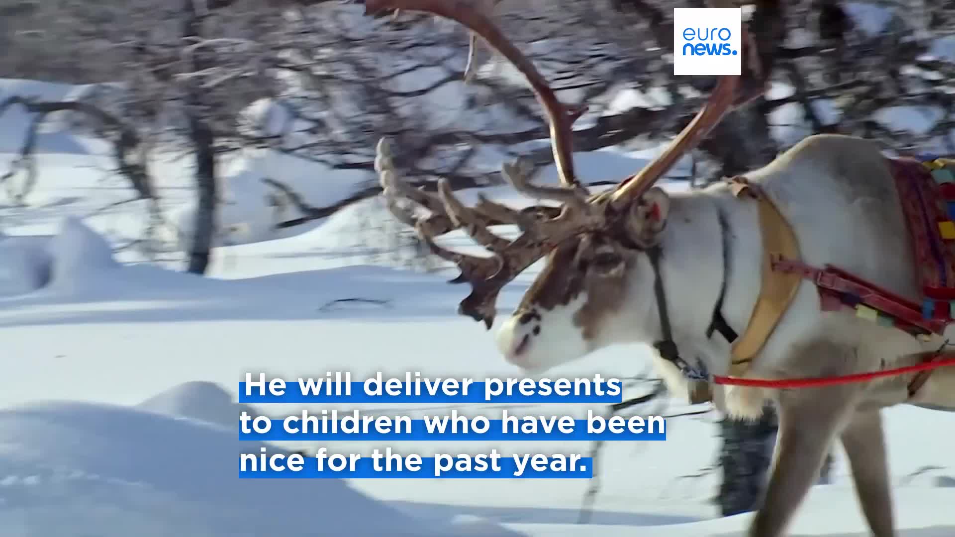 Santa Claus is coming to town! Father Christmas leaves Lapland ...