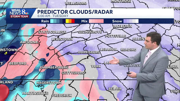 Update | Hour-by-hour snow, wintry mix projections