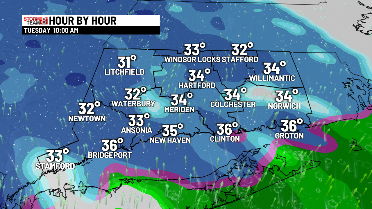 Winter weather advisories being issued for Tuesday's snow