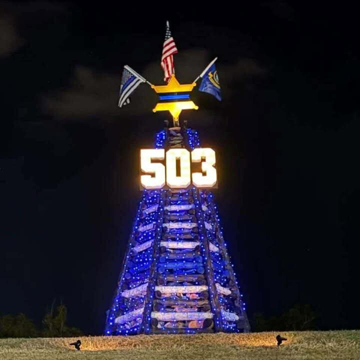 Christmas bonfire on the levee honors fallen Iberville deputy Charles Riley