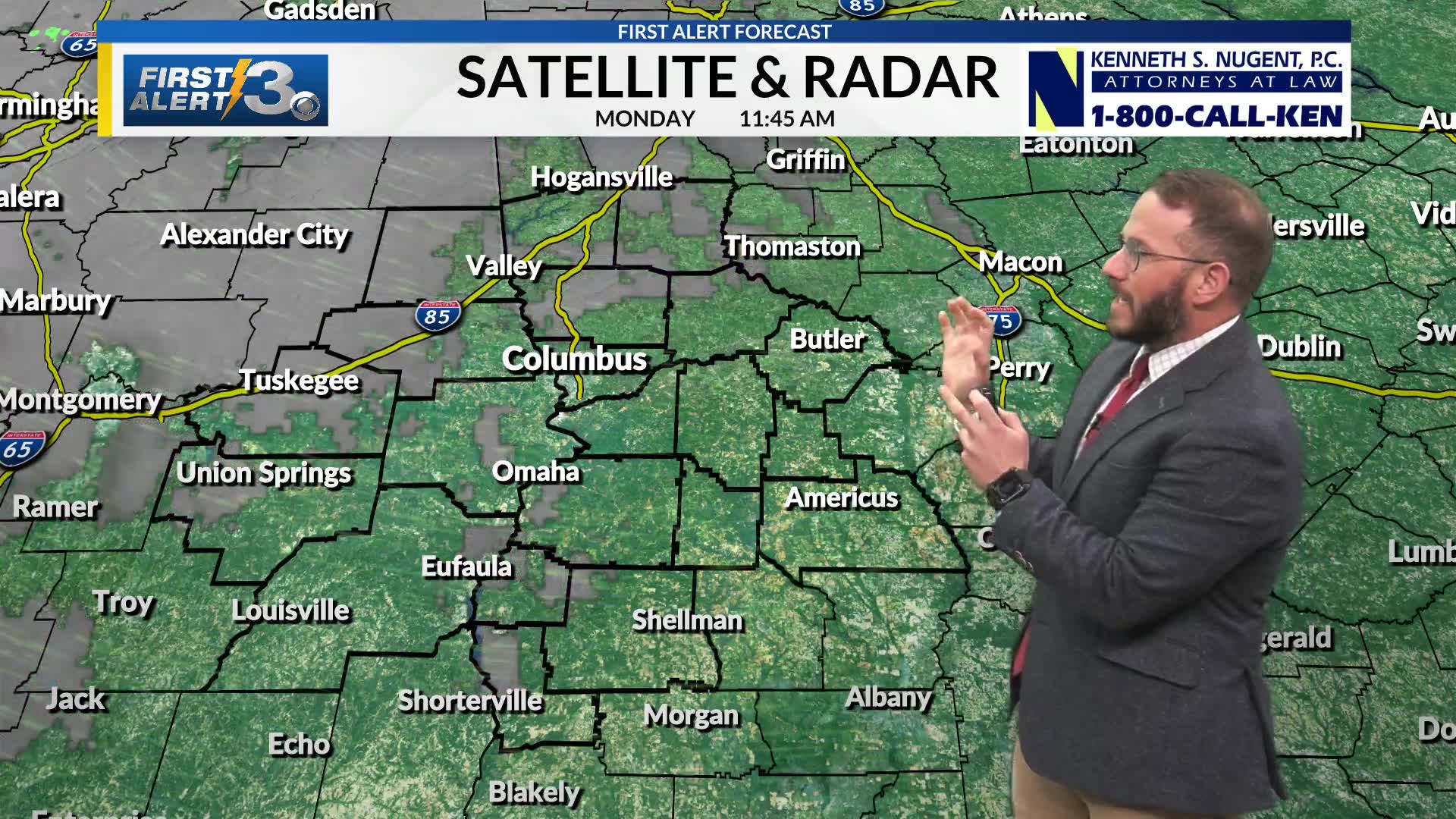 Monday midday weather update