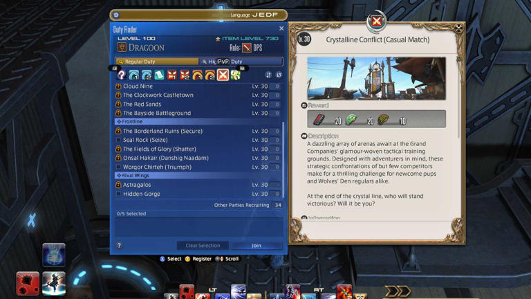 All Final Fantasy XIV PVP series 10 rewards