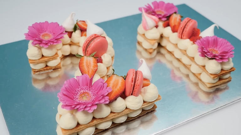 The easiest way to make a stunning number 'cake' for a birthday