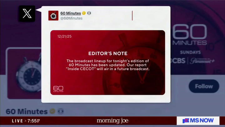 MAGA-curious CBS boss goes silent on axed '60 Minutes' segment