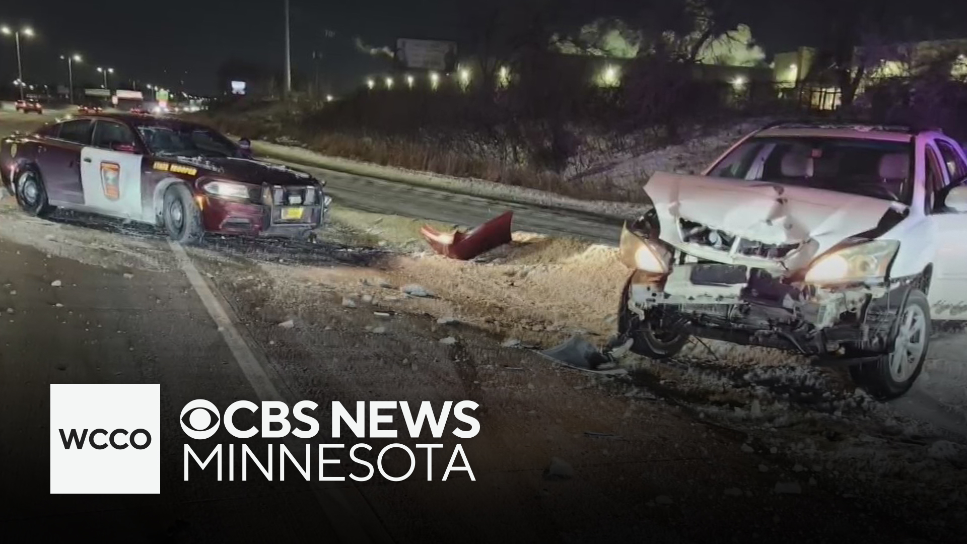 Troopers safe after separate Minnesota crashes