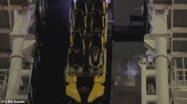 Terrifying roller coaster malfunction leaves two men suspended 130ft in ...