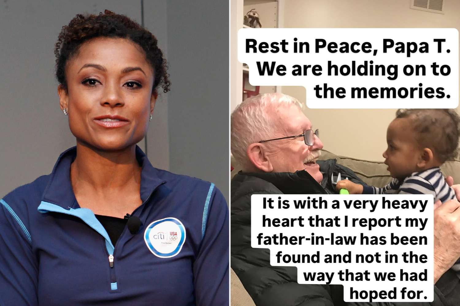 Dominique Dawes mourns her father-in-law after he's found dead ...