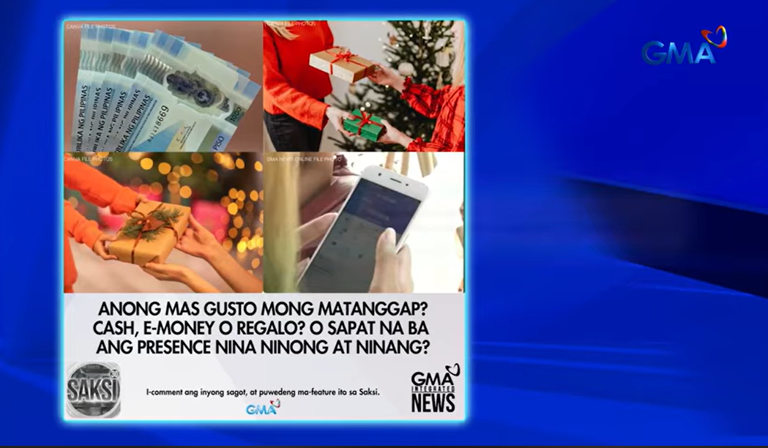 Christmas gifts in kind, cash, or e-money? Netizens weigh in