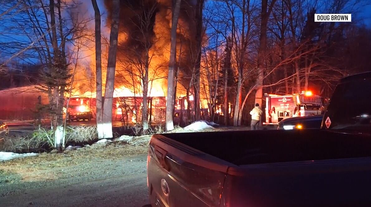 School bus, pick-up, and other vehicles lost in RSU 20 bus garage fire ...