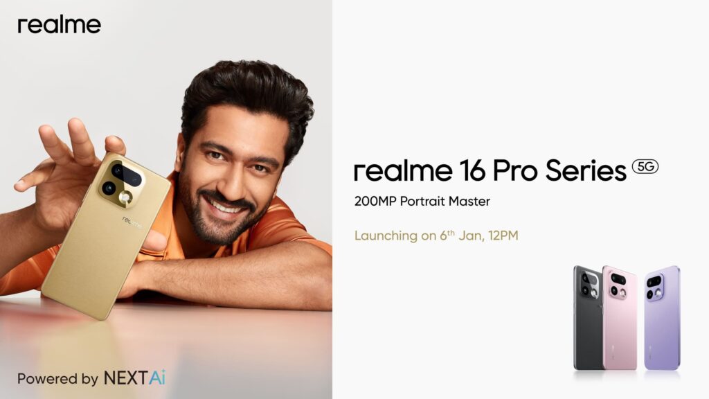 Realme reveals 200MP camera details for 16 Pro series launching January 6