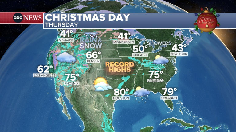Holiday weather forecast: Will there be a white Christmas?