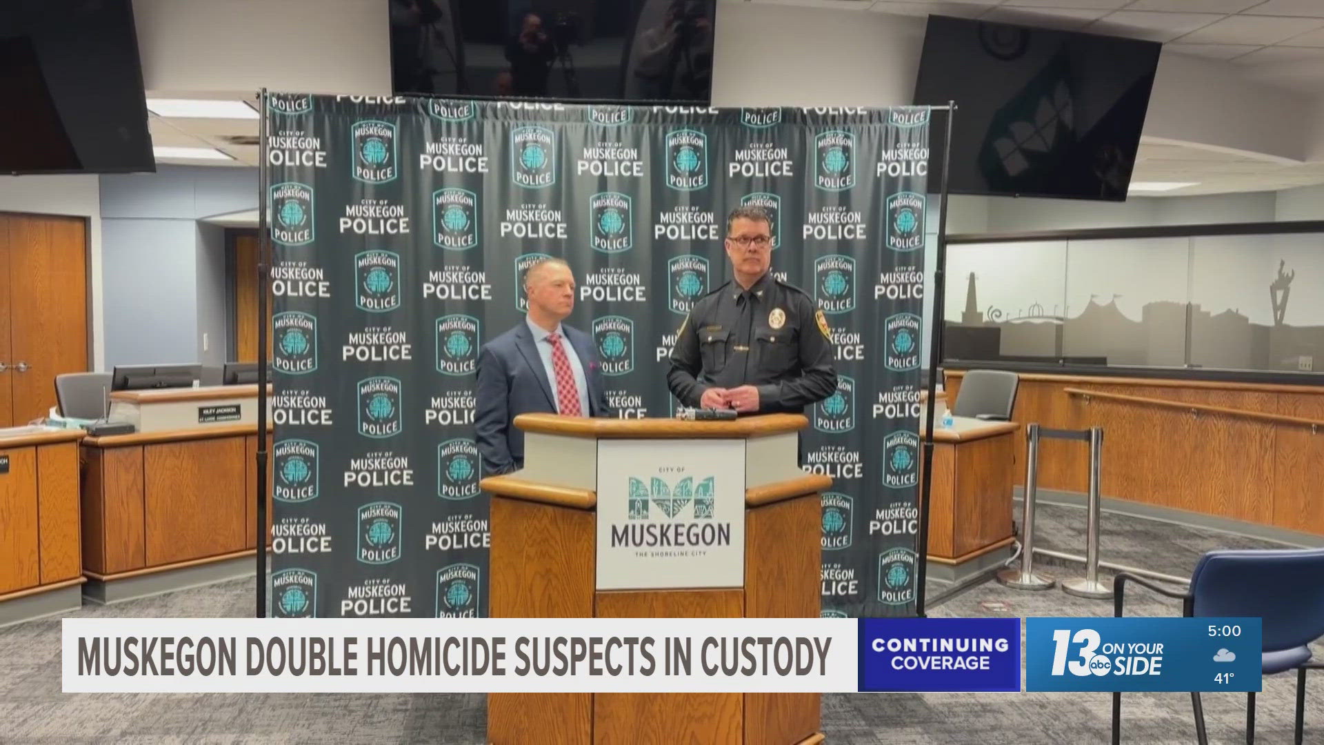 Muskegon double homicide suspects in custody