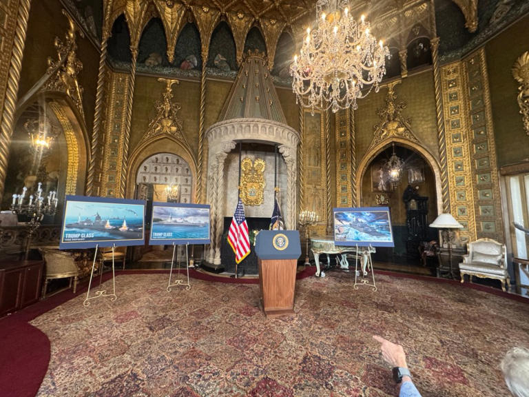 Live: Trump to announce new battleship USS Defiant amid Venezuela tensions