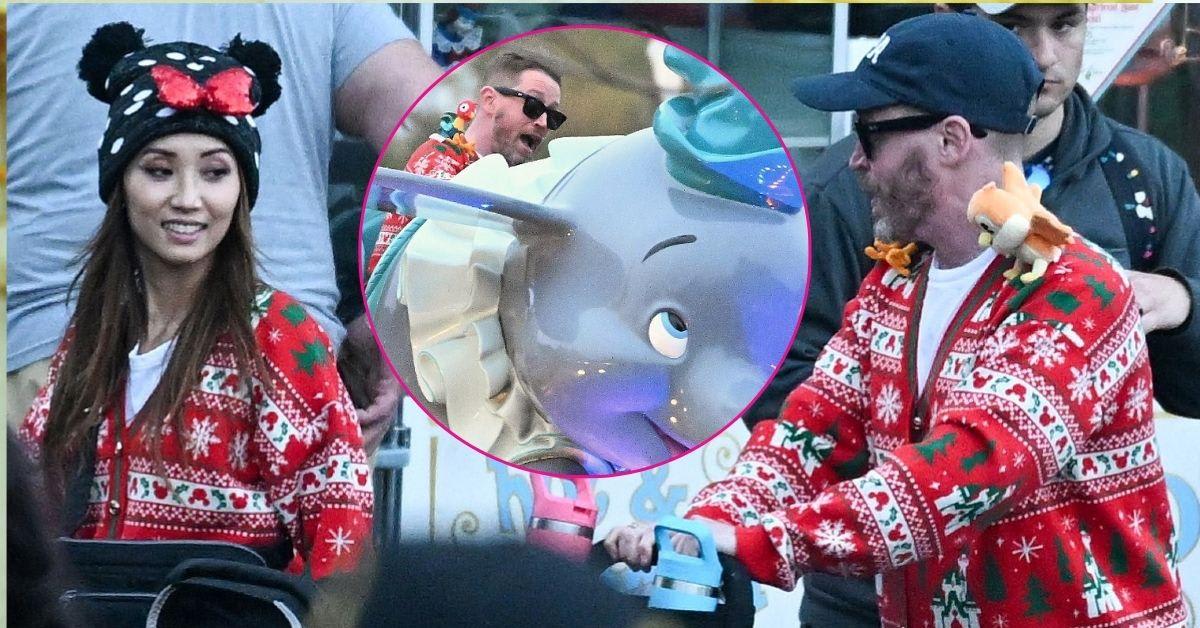 Macaulay Culkin and Brenda Song twin in festive holiday sweaters on ...