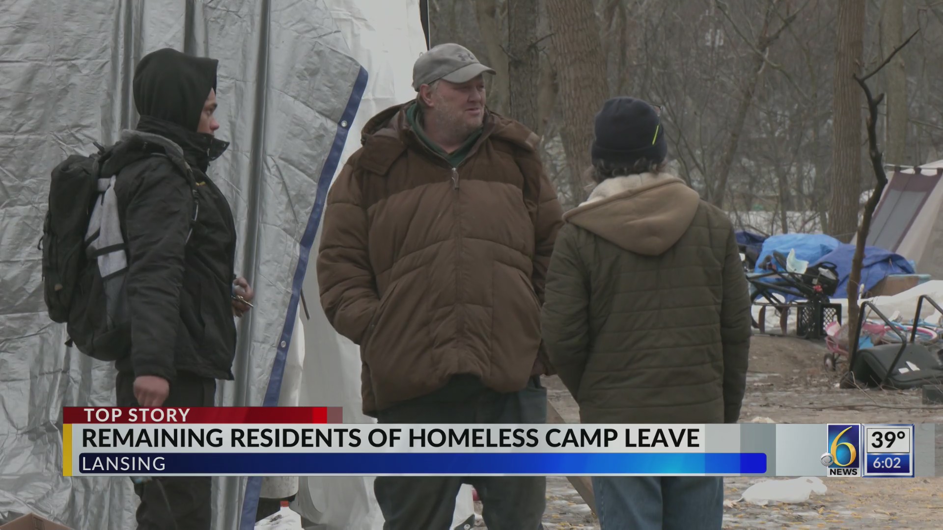 Remaining residents of Lansing homeless camp leave