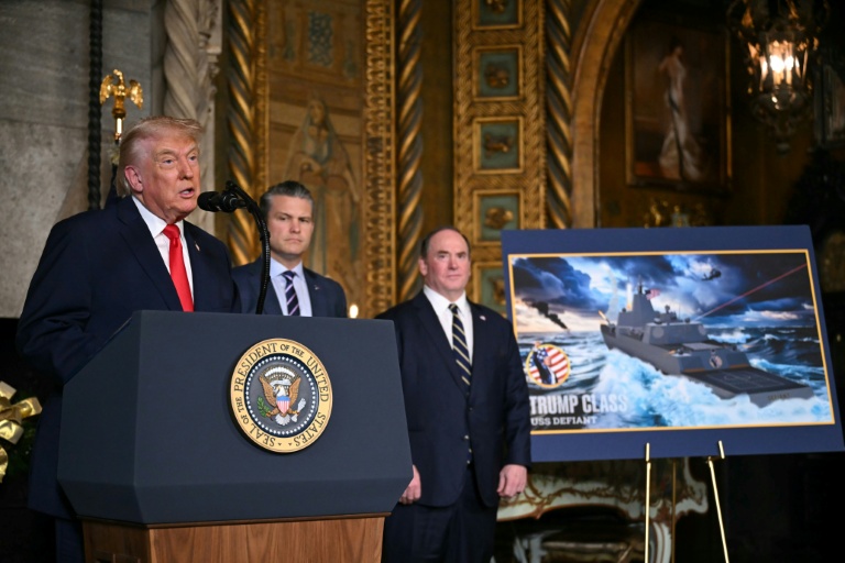 Trump announces new US warship class named after himself