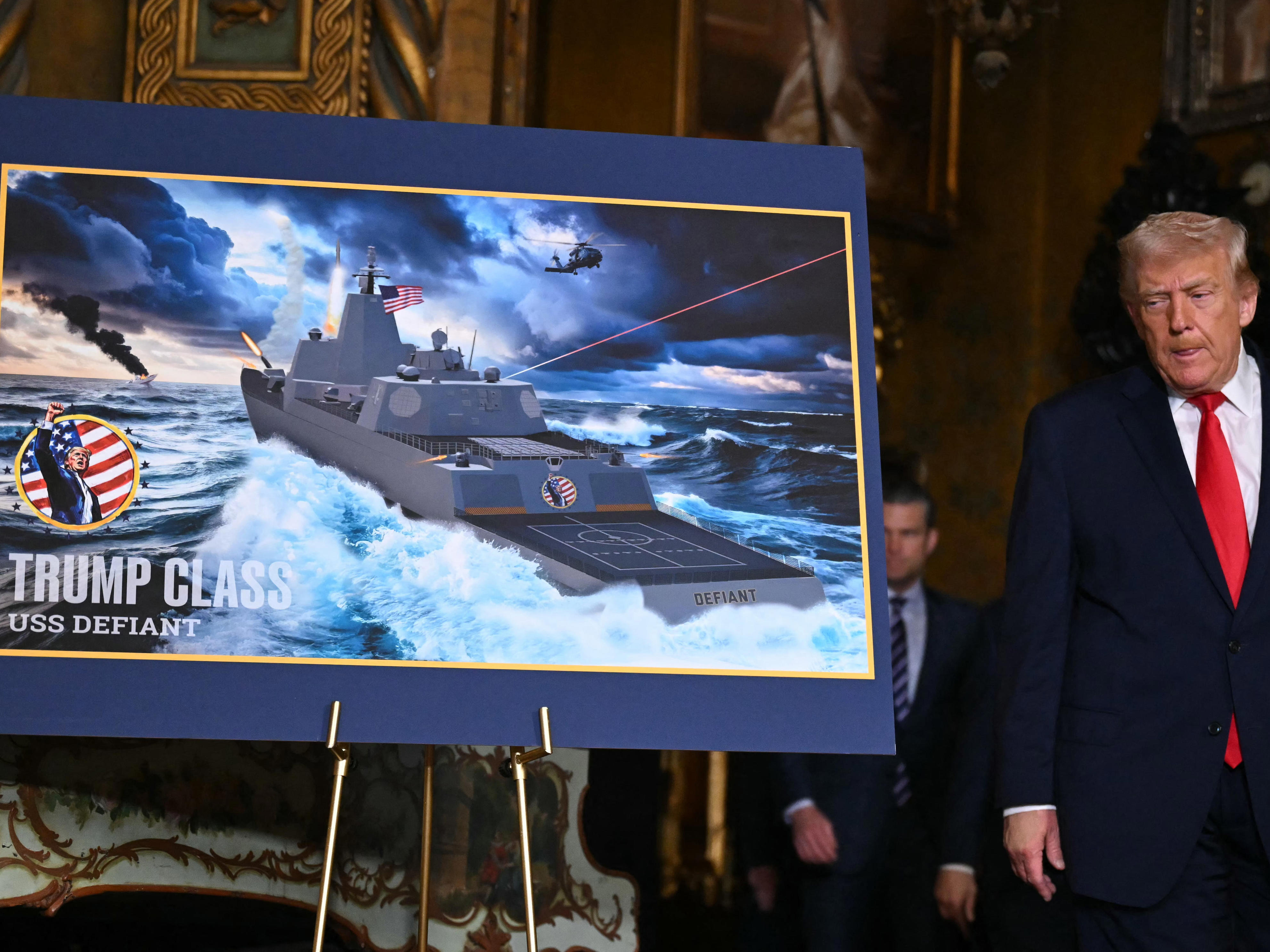 Trump says new 'Trump-class' battleship with railguns, lasers, and ...
