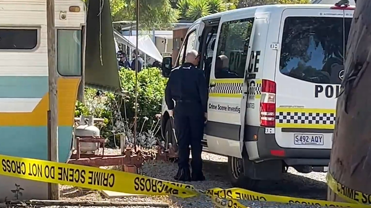 Man charged with murder after body found in Adelaide caravan park