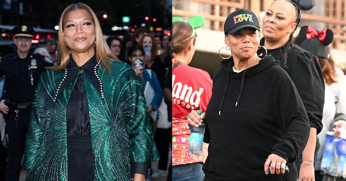 Queen Latifah puts slimmed down body on display while in Disneyland ...