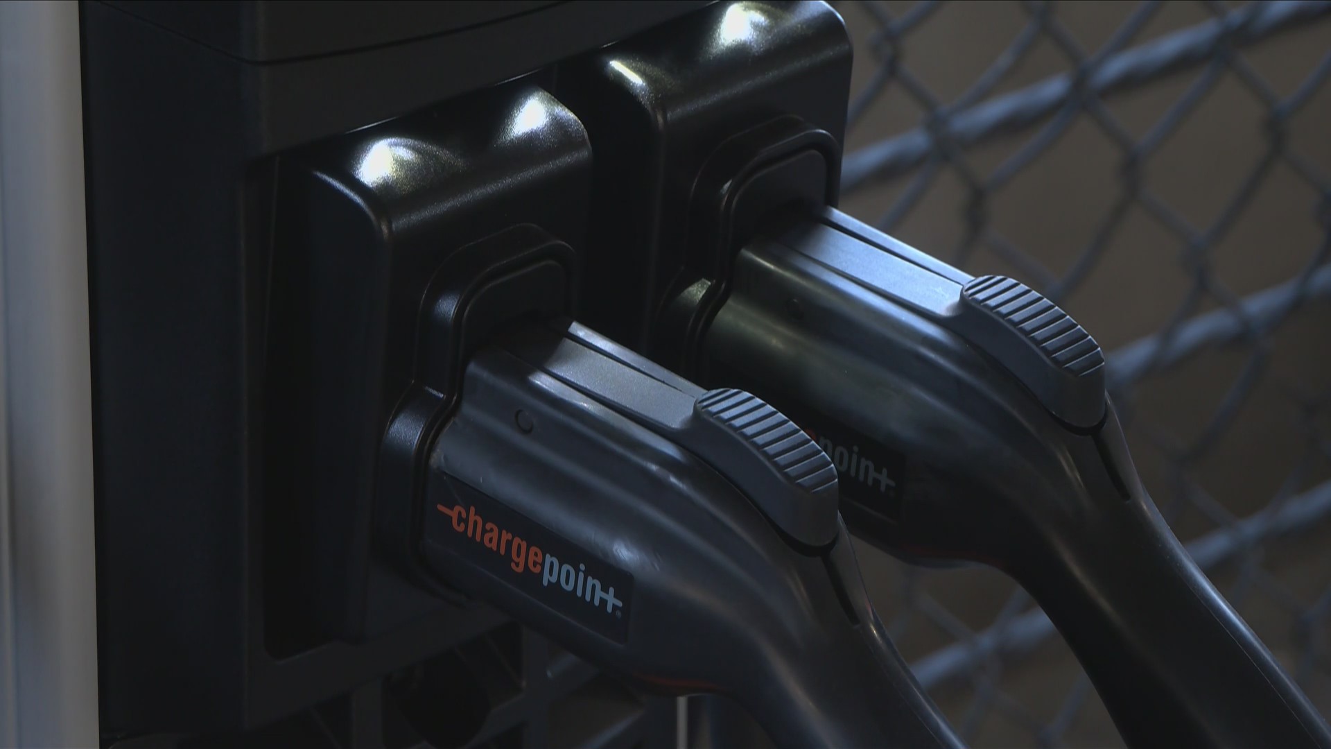 New EV charging station in downtown ramp