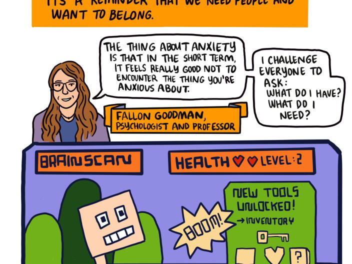 Comic: 6 tips to help you overcome social anxiety this season