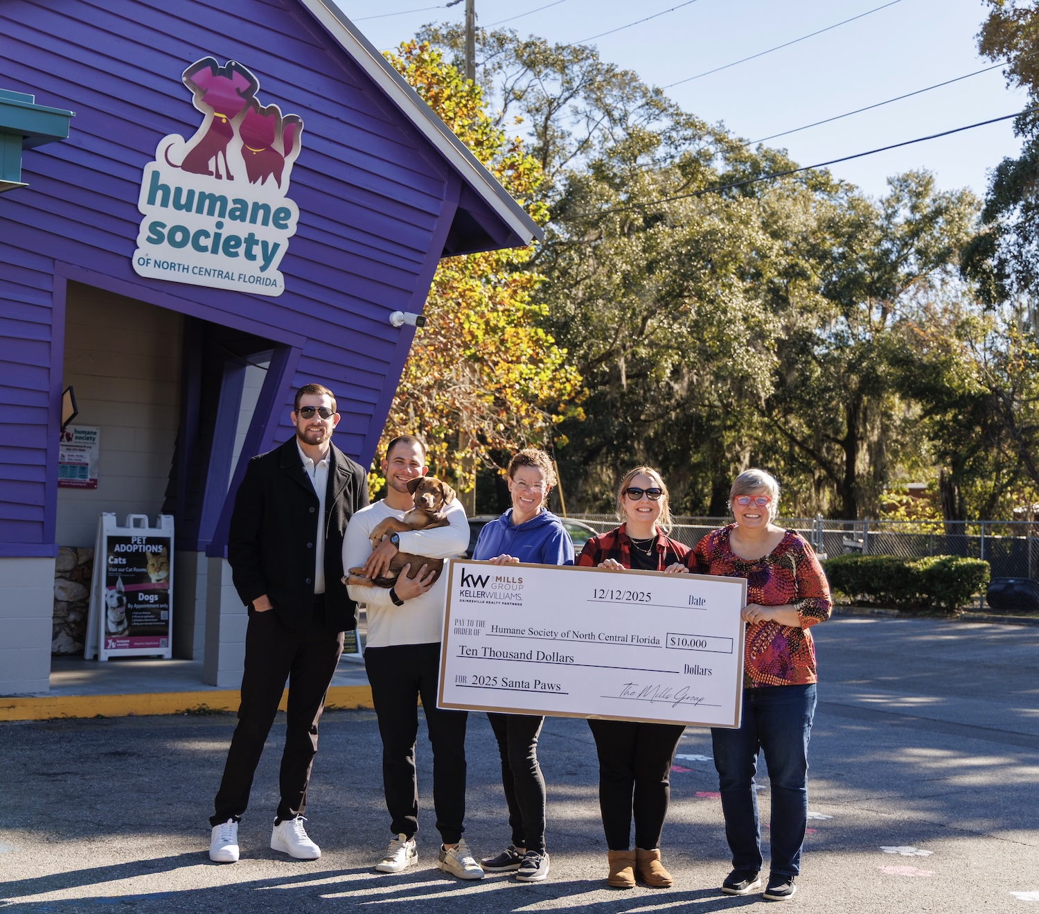 Gainesville Keller Williams Realty Partners donate $10,000 to Humane ...