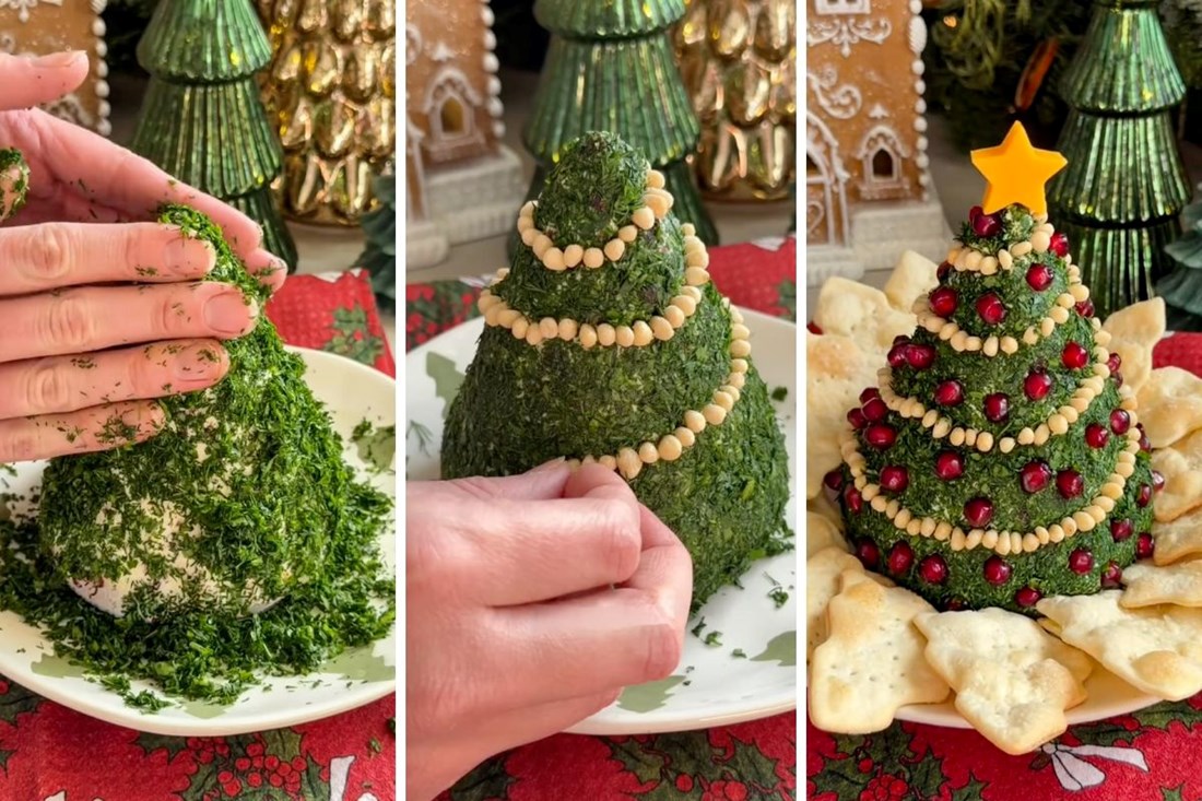 A cheese Christmas tree that TikTok can't stop watching