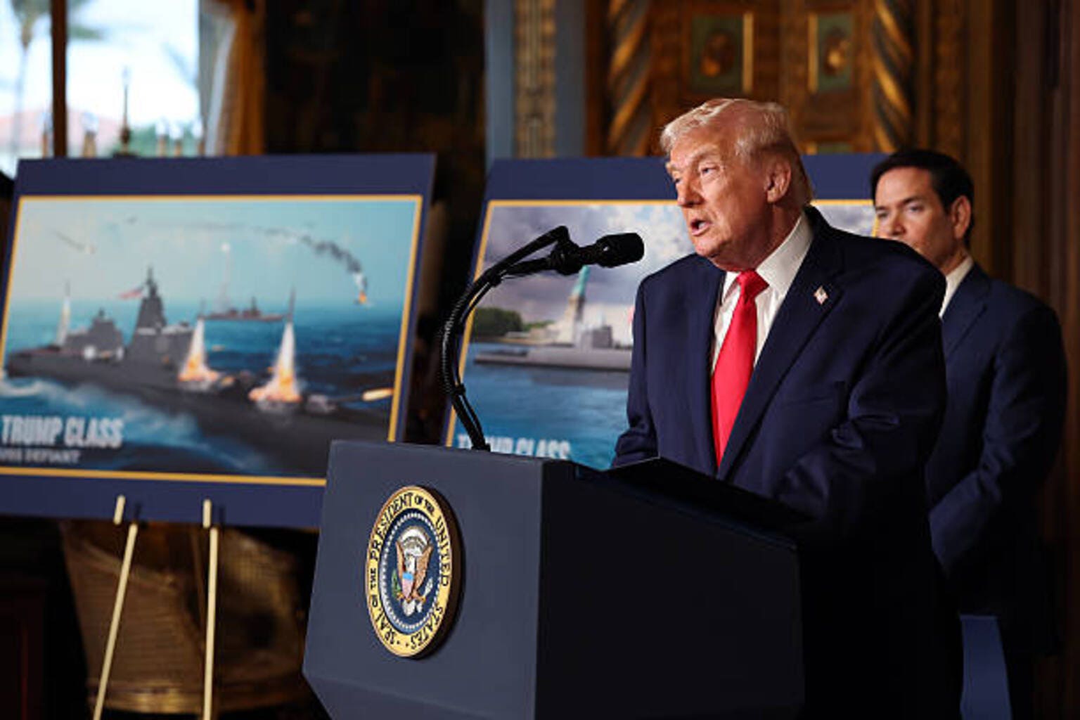 Trump unveils plans for new 'Trump-class' battleship; HII shares rise
