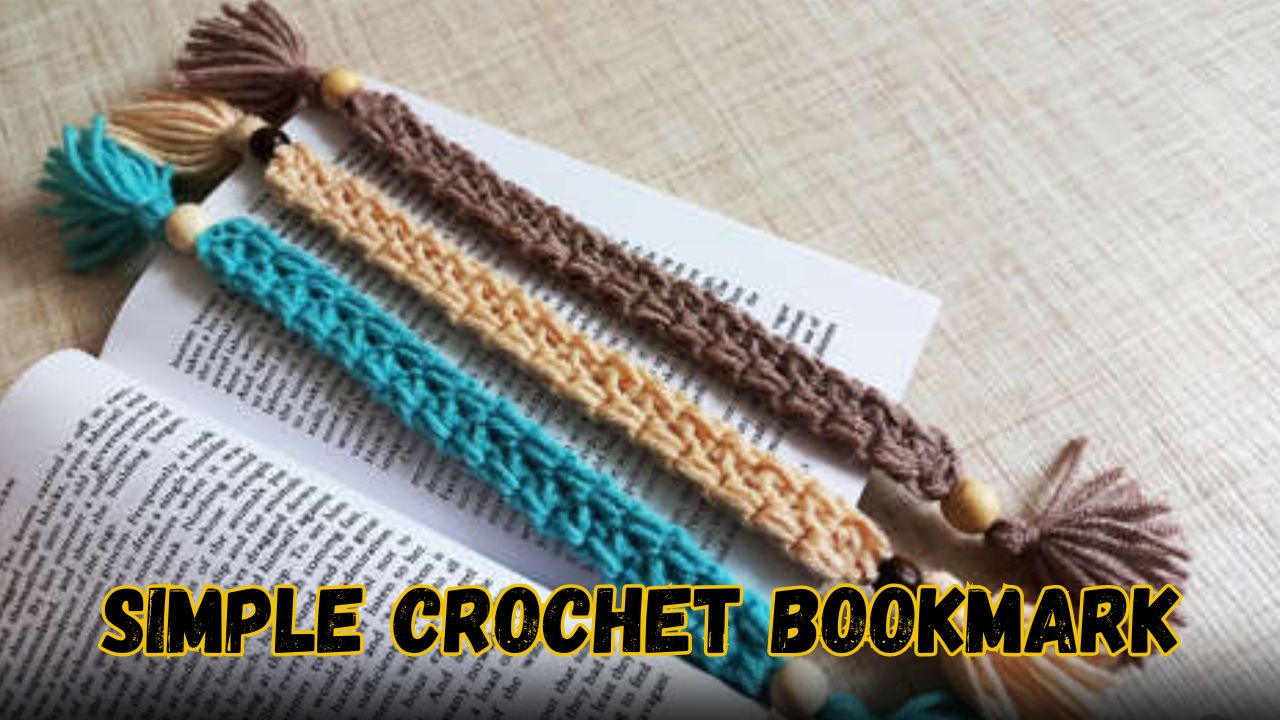Quick and simple crochet bookmark tutorial for busy crafters