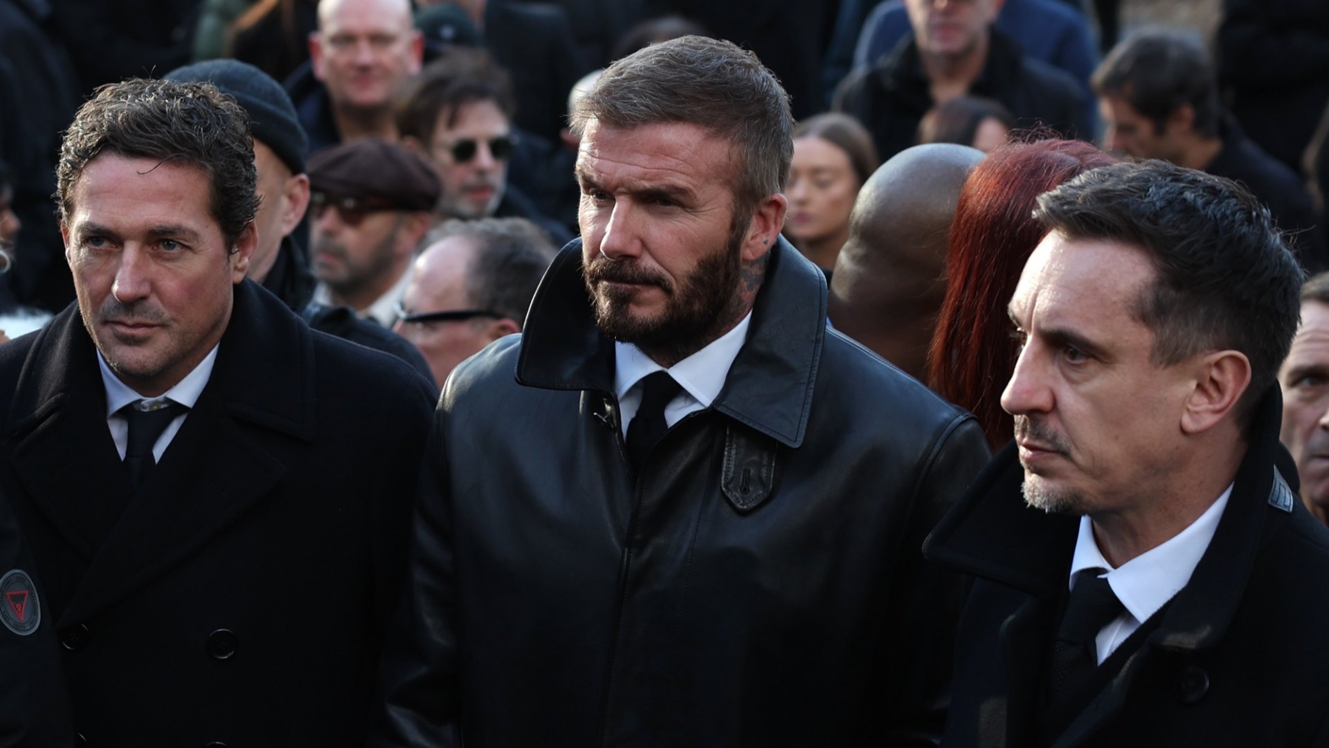 David Beckham attends Stone Roses bassist's funeral amid family drama