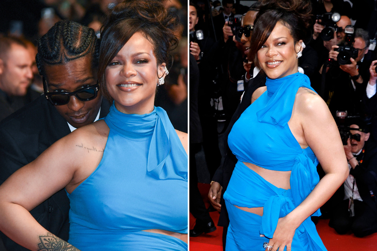 Rihanna flaunts baby bump on Cannes date night with A$AP Rocky