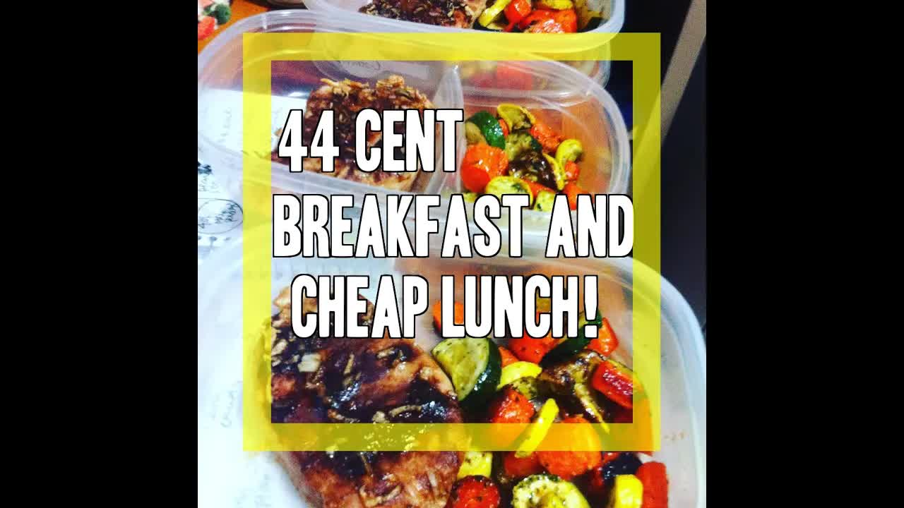 44 cent breakfast & how to break down meal costs - $17,342