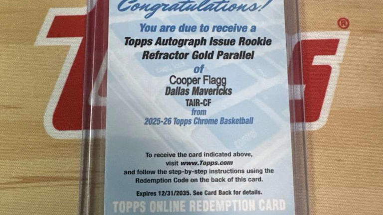 Top 5 2025-26 Topps NBA card sales of the week